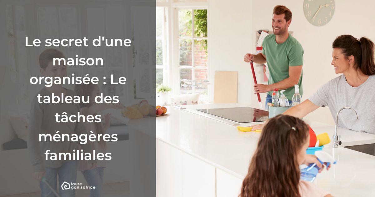 Tableau tâches ménagères familiales PDF gratuit